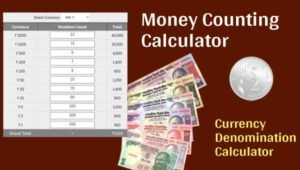 Money Counting Calculator Online | Cash Denomination Calculator
