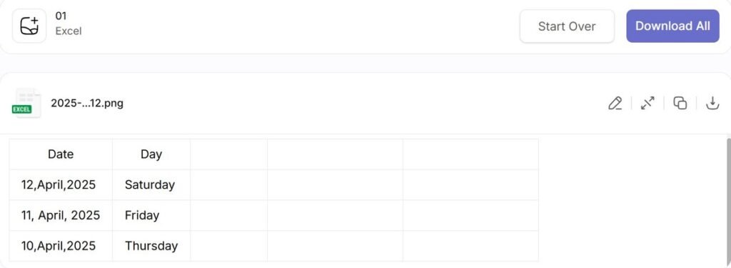 A Handy Way to Convert Image-Based Tables to Excel